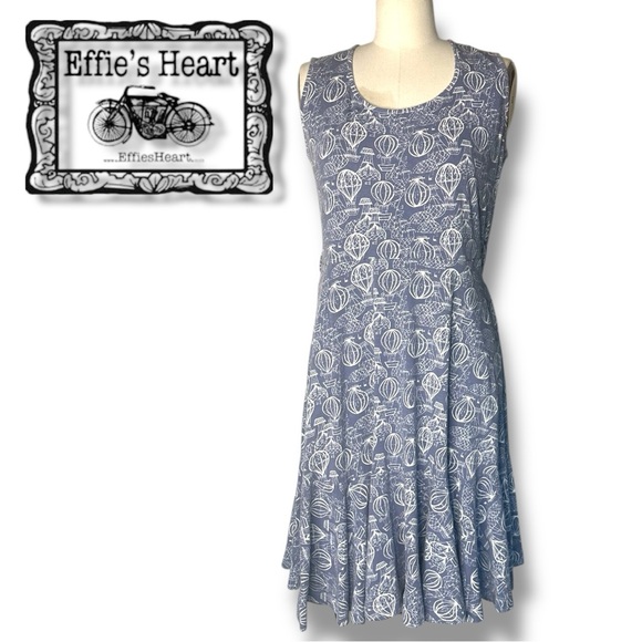 Effie's Heart | Dresses | Effies Heart Dress Blue With White Balloons ...